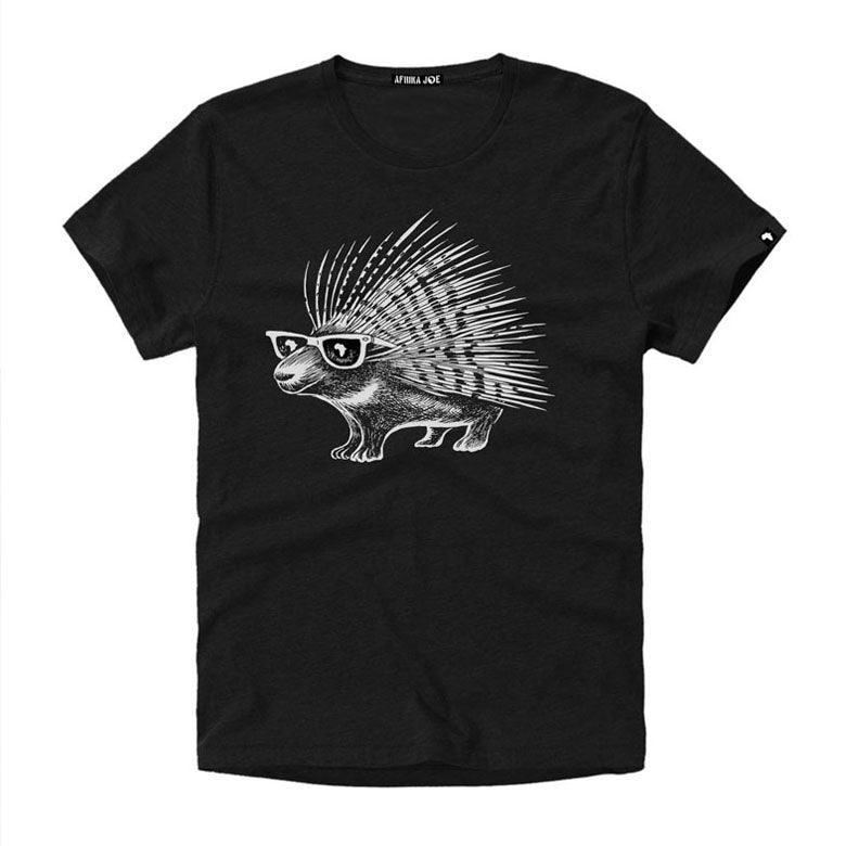 Porcupunk printed Cotton T-shirt – AfrikaJoe
